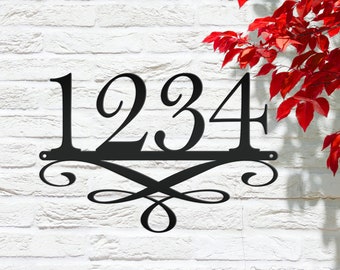 Art Deco Address Sign, Address Sign Outdoor, Custom Address Sign, Art ...