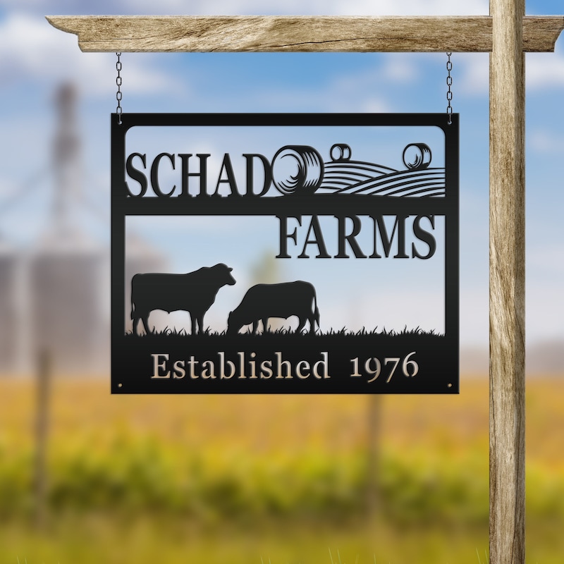 Metal Farm Signs Dxf Files - Etsy