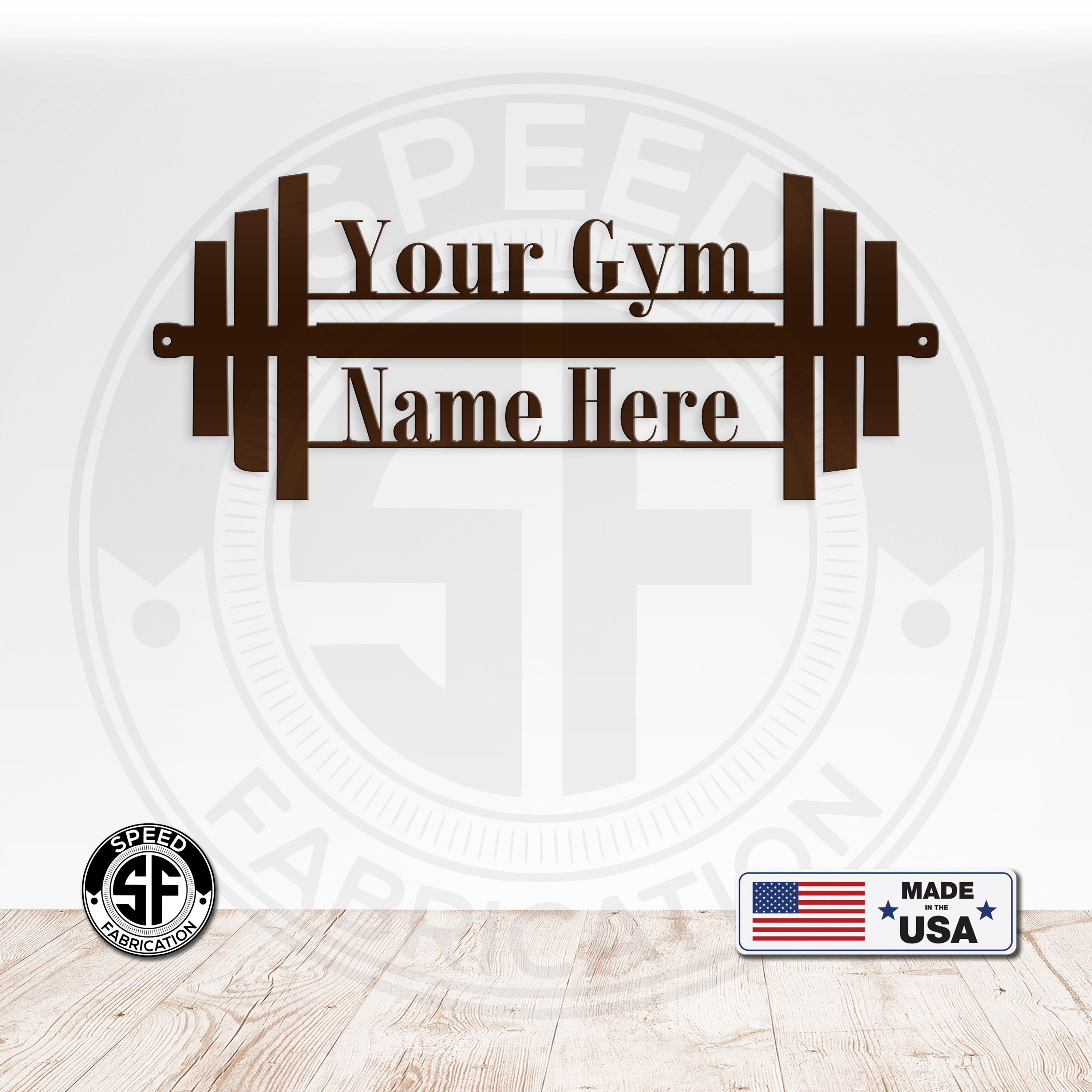 Personalized Gym Name Metal Sign - Etsy