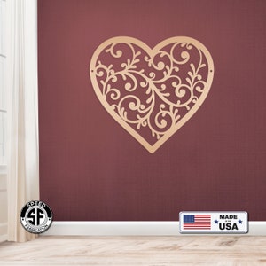 Decorative Scroll Heart Metal Sign - Etsy