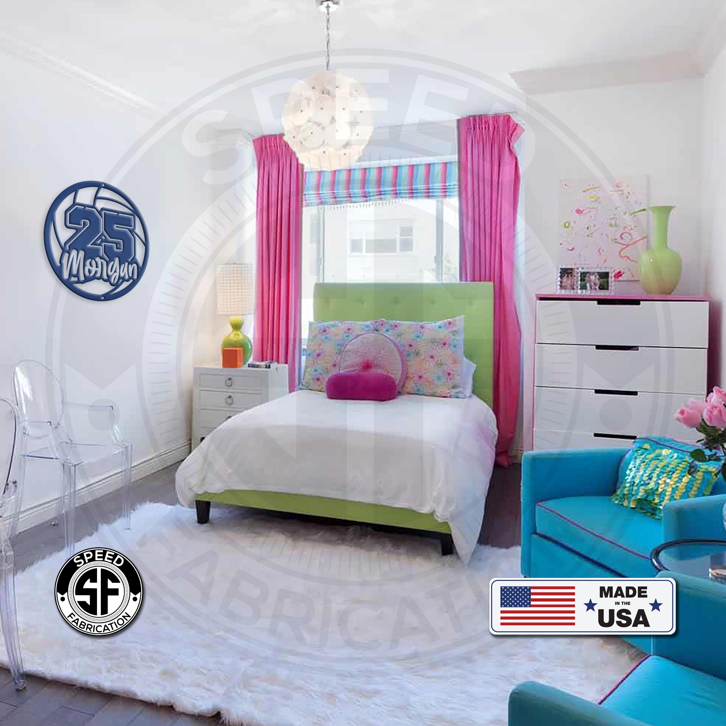 Personalized Volleyball Name and Number Metal Sign - Etsy