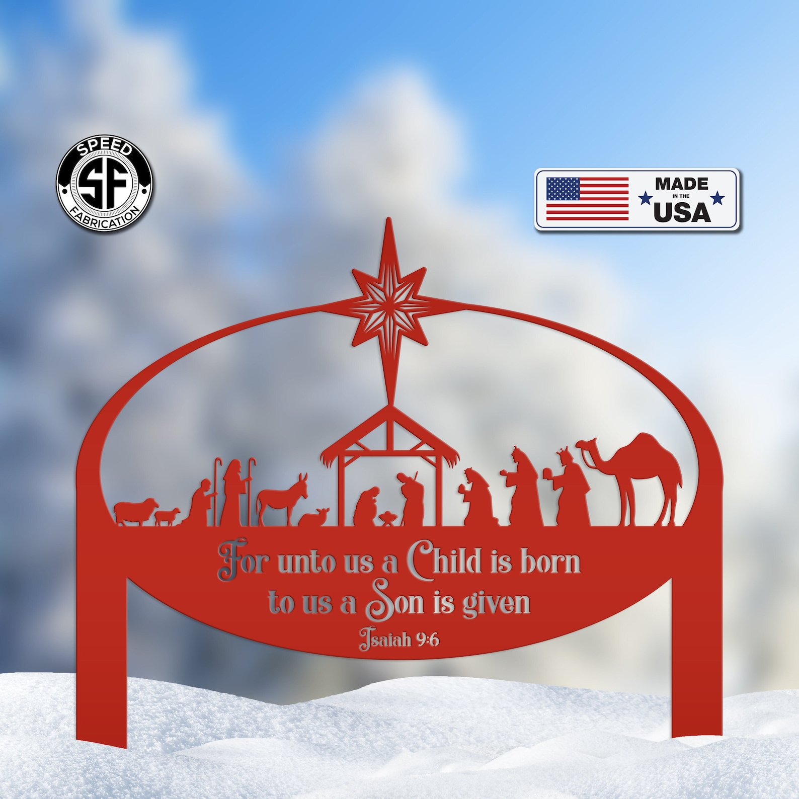 Metal Nativity Yard Sign Outdoor Christmas Decor - Etsy