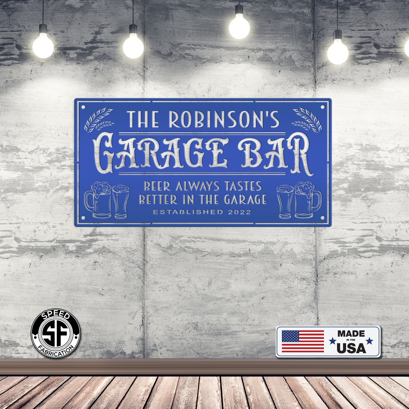 Rectangle Custom Garage Bar Metal Sign Make It Your Own - Etsy