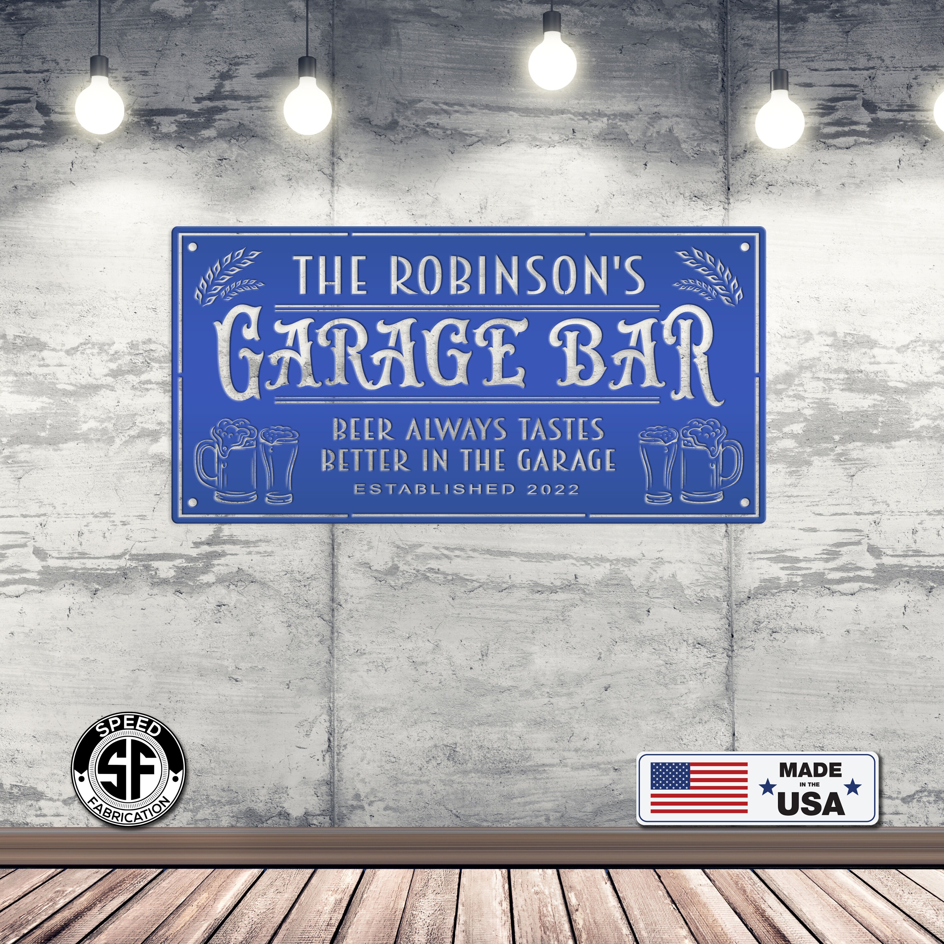 Rectangle Custom Garage Bar Metal Sign Make It Your Own - Etsy