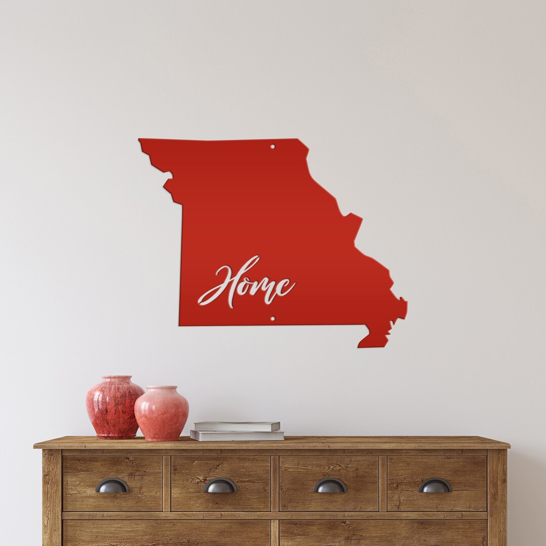 Home State Metal Sign - Etsy