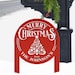 Outdoor Christmas Sign - Last Name Family Sign for Festive Holiday ...