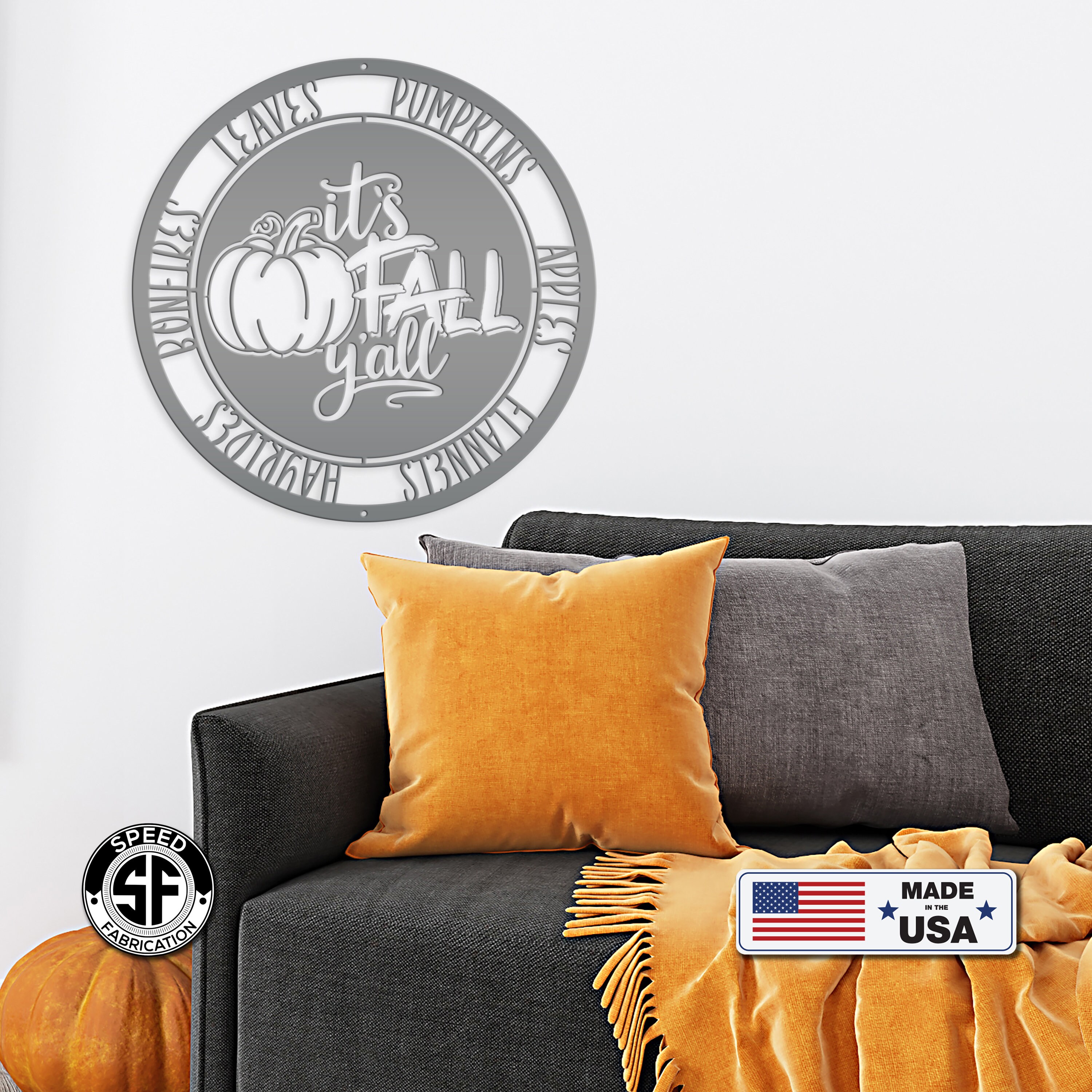 Fall Metal Sign It's Fall Yall Sign - Etsy