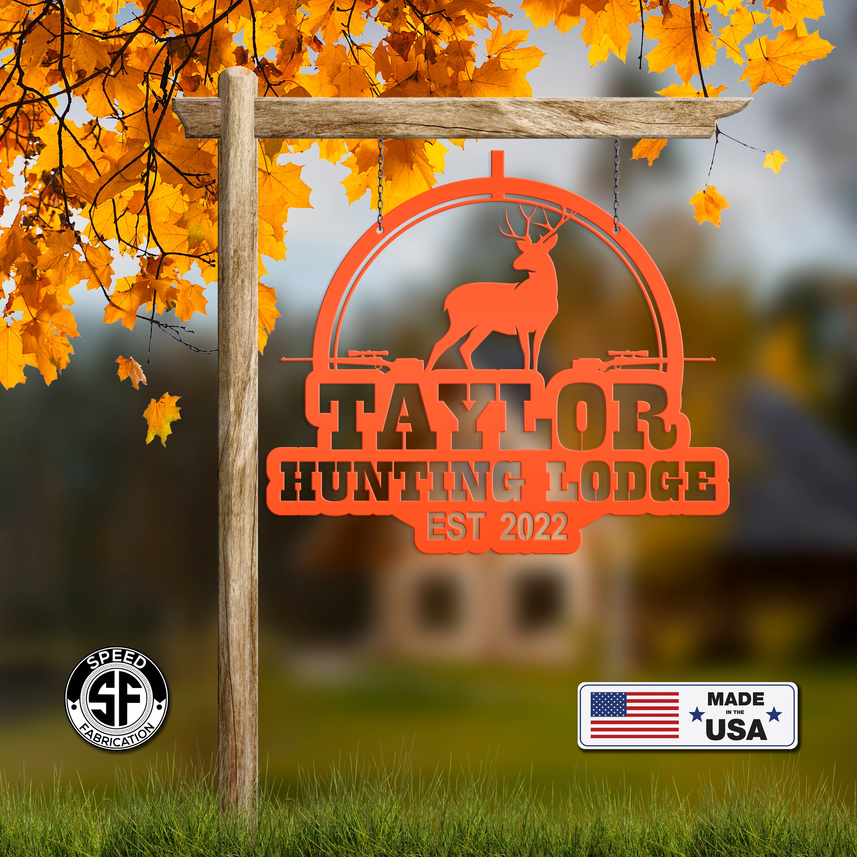 Custom Deer Hunting Metal Sign Personalized - Etsy