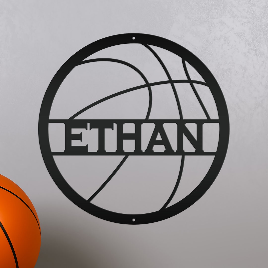 Basketball Metal Sign - Athlete Gift - Personalized Sports Wall Art ...