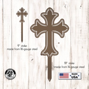 Outdoor Metal Cross Yard Decoration Christian Yard Decor - Etsy