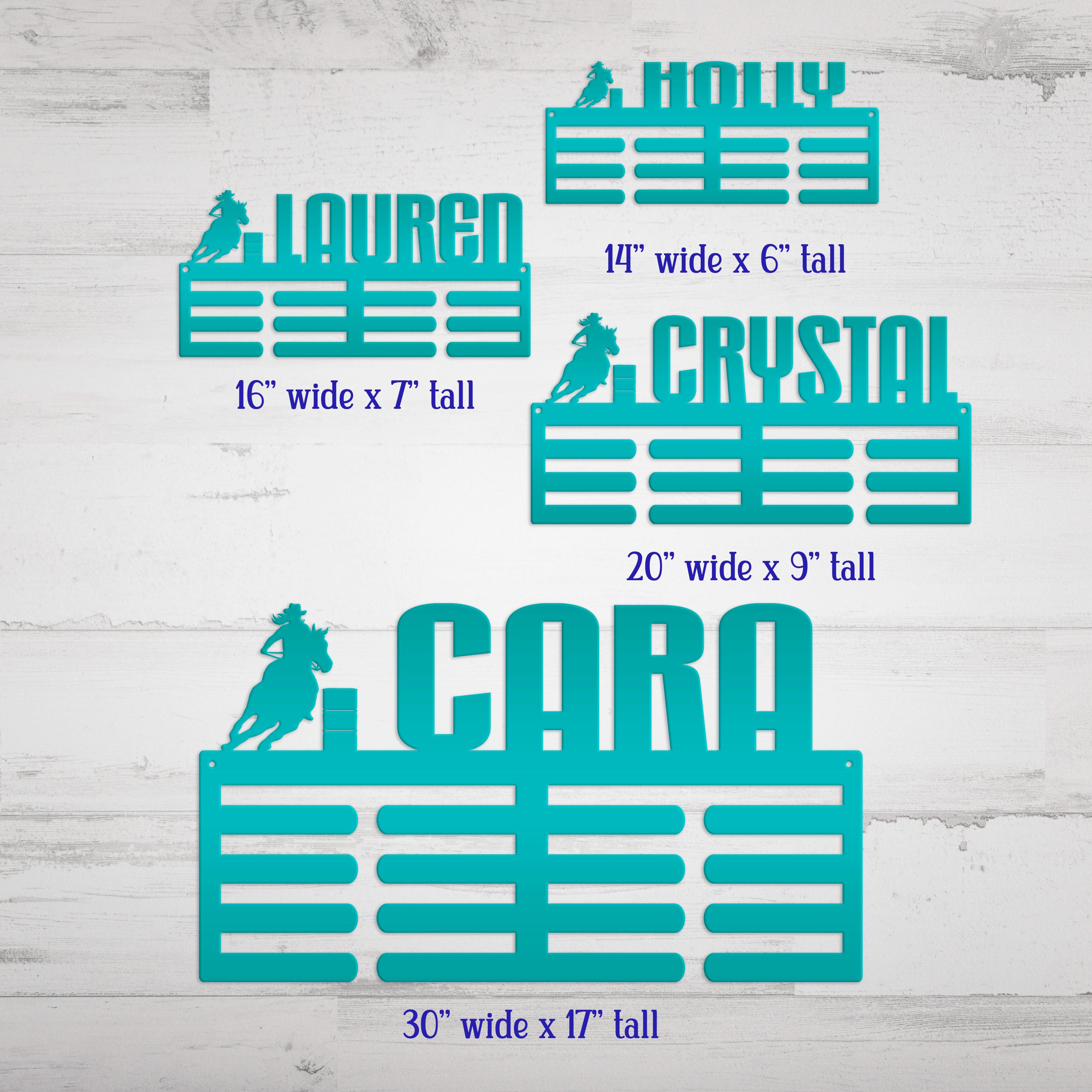 Medal Holder, Custom Barrel Racing Awards Holder, Horse Races Ribbon ...