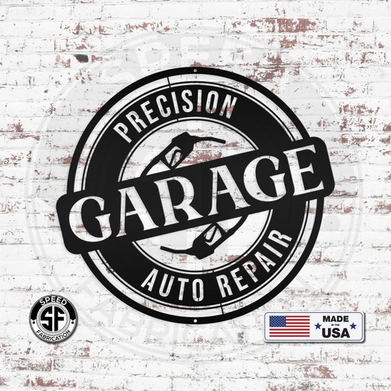 Personalized Garage Metal Sign-muscle Car Sign-garage Sign - Etsy