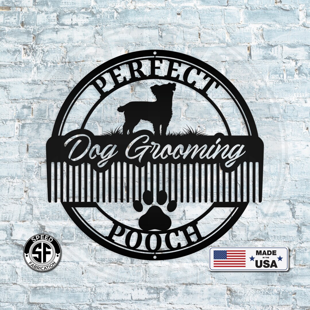 Custom Dog Grooming Metal Sign-make It Your Own Wording - Etsy