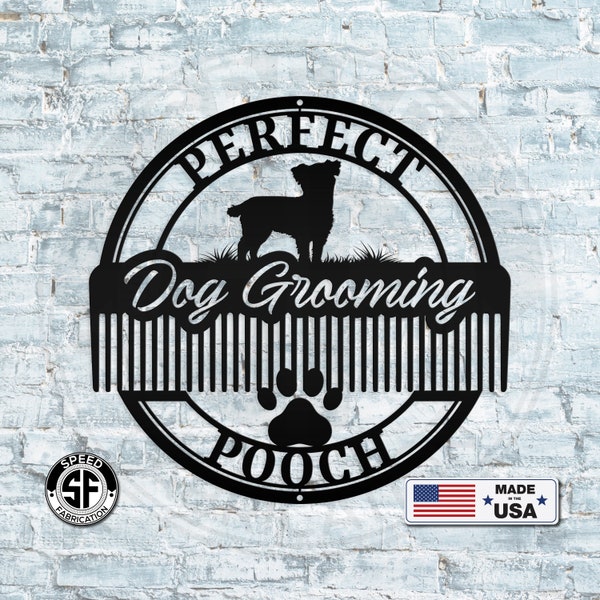 Metal Dog Grooming Sign - Etsy
