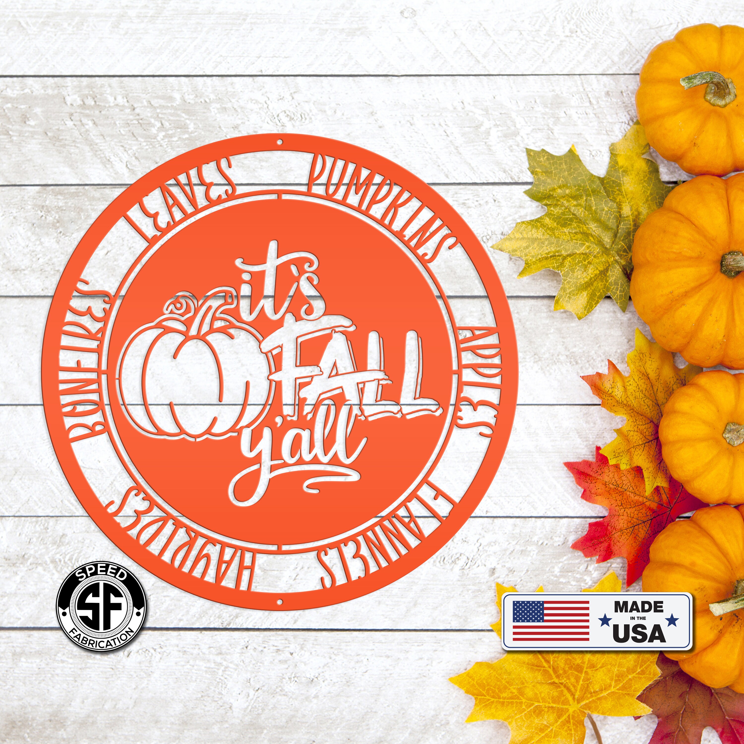 Fall Metal Sign It's Fall Yall Sign - Etsy