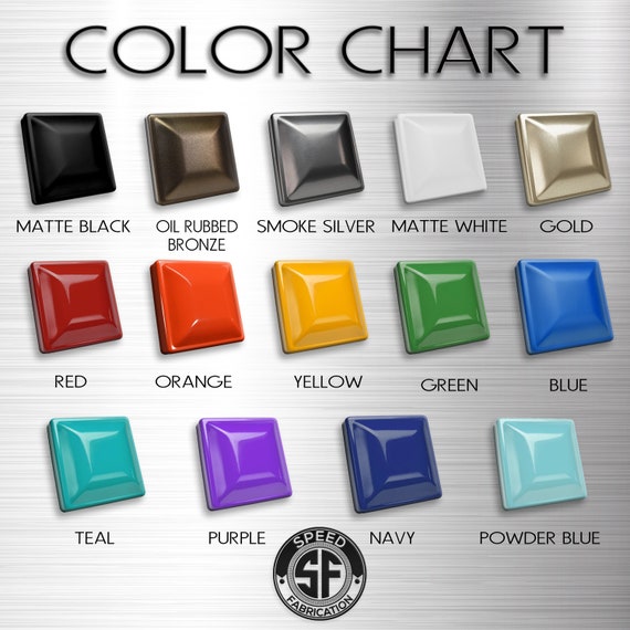 Custom Car Paint Colors Chart