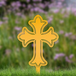 Outdoor Metal Cross Yard Decoration, Christian Yard Decor, Mother's Day ...