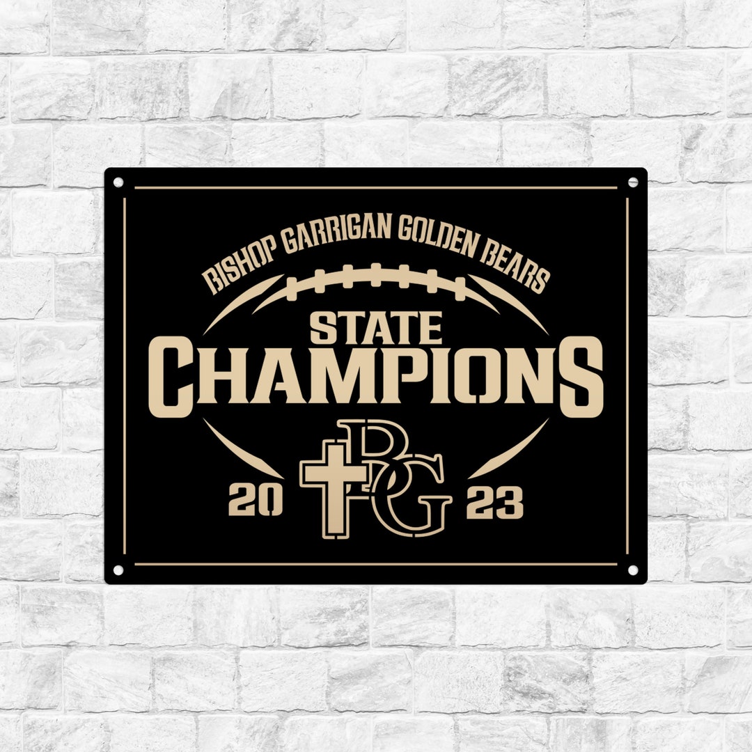BG State Champions Matte Black Face/yellow Backer 24x18 - Etsy