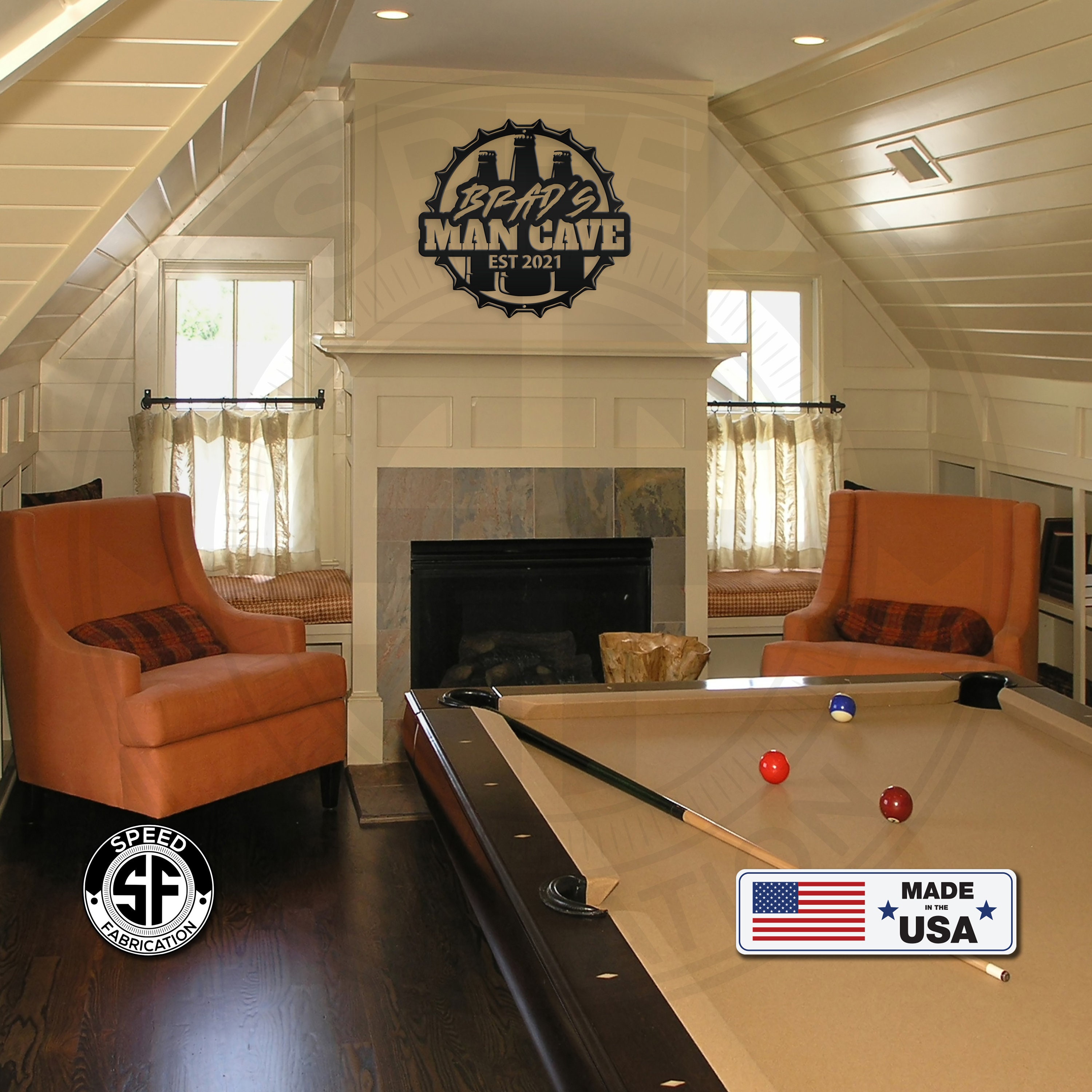 Personalized Man Cave Metal Sign Your Own Wording - Etsy