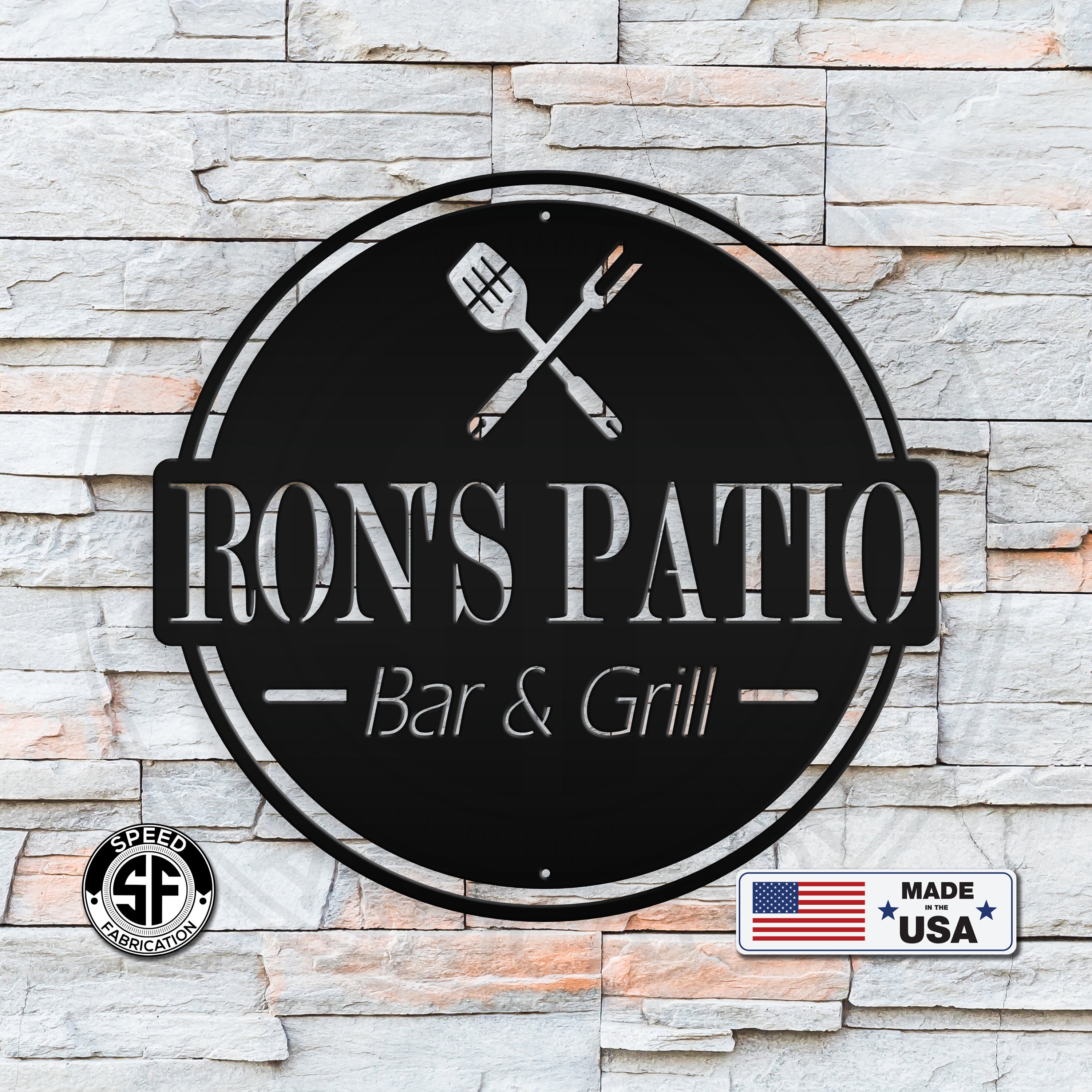 Personalized Patio Bar & Grill Metal Sign - Etsy
