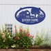 Oval Farm Sign With Family Name and Established Date - Etsy