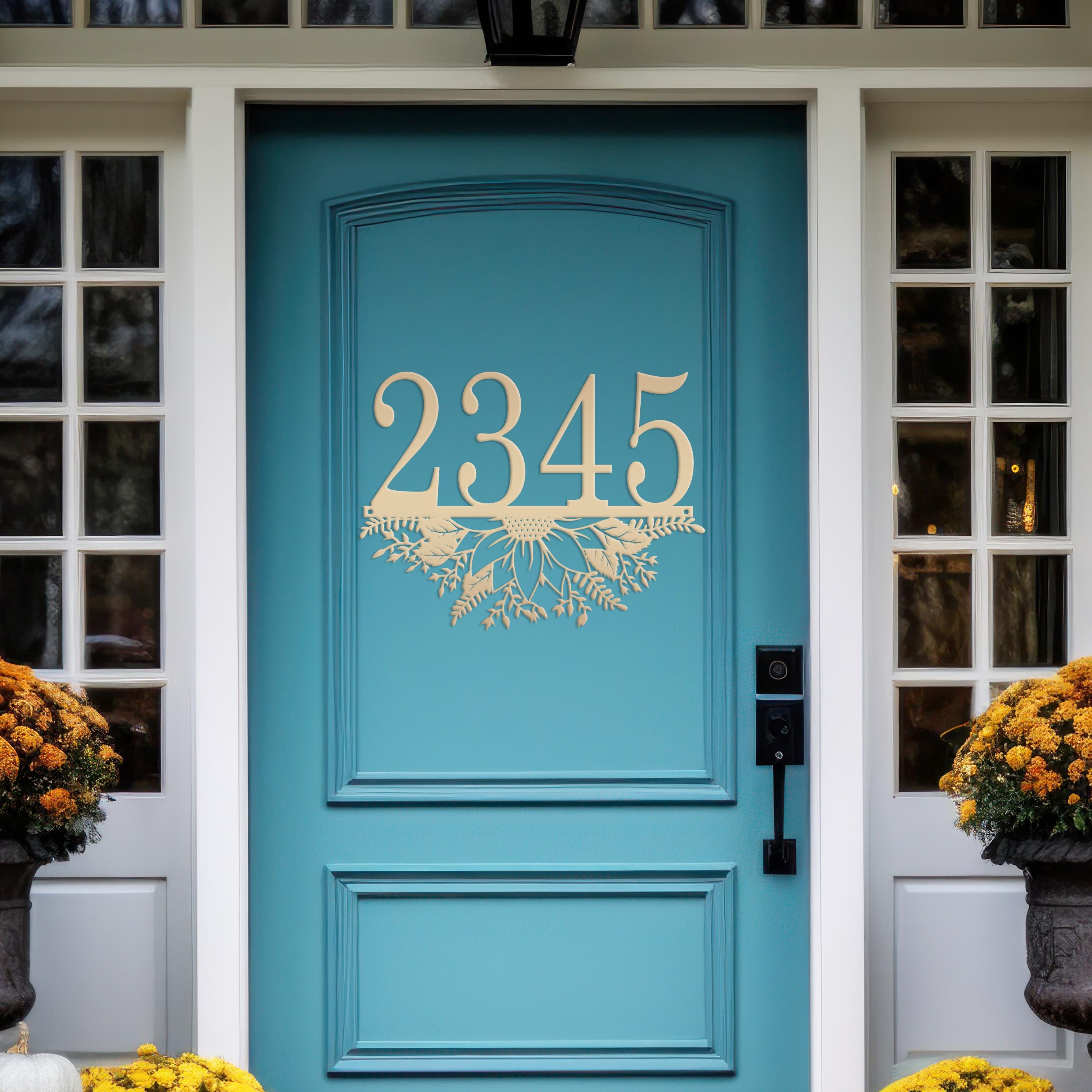 Custom Sunflower Metal Address Sign – Unique Home Decor - Charming ...