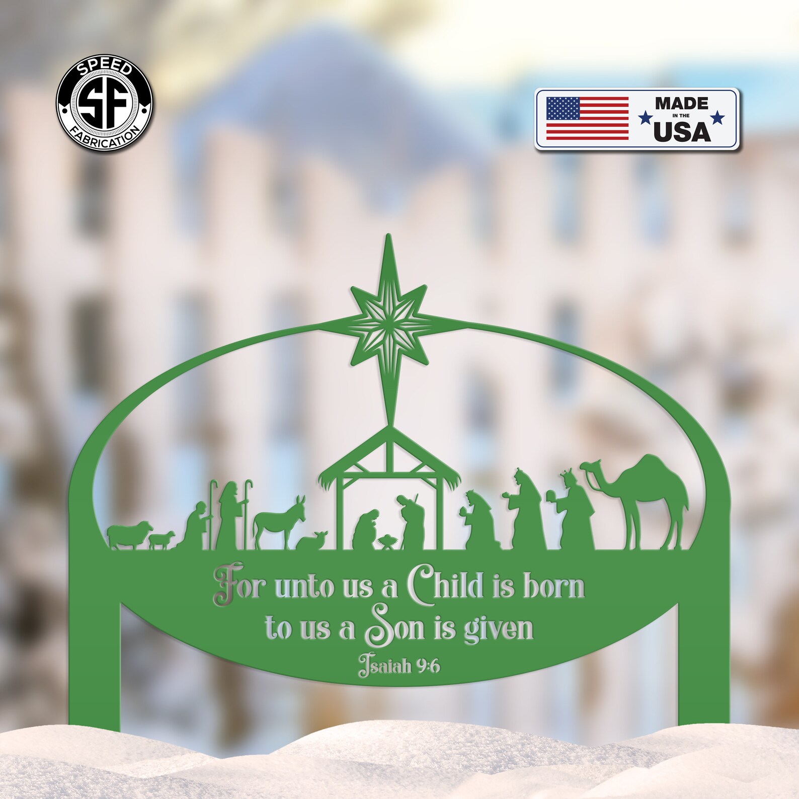 Metal Nativity Yard Sign Outdoor Christmas Decor - Etsy