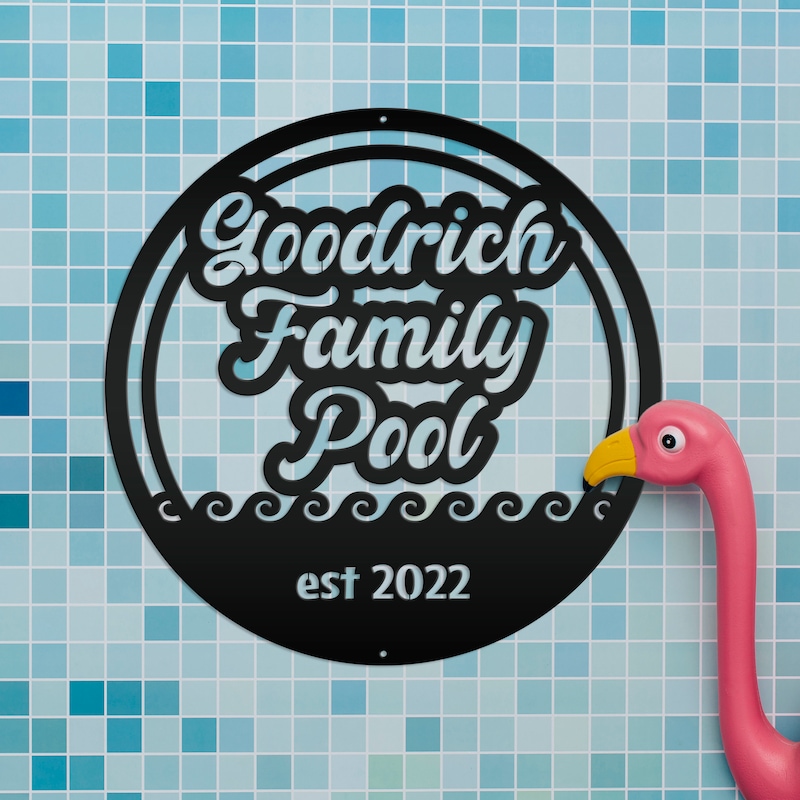 Pool Signs Personalized - Etsy
