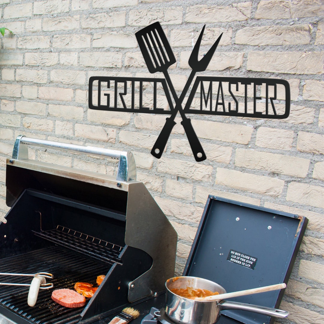 Grill Master Metal Sign Father's Day Gift-gift for Him-bbq Sign - Etsy