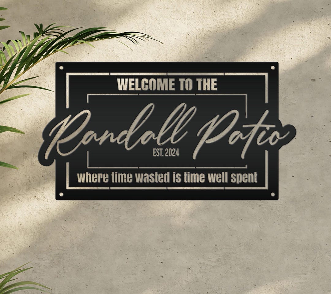 Customizable Metal Sign - Personalized Front Porch Decor - Welcoming ...