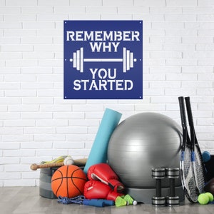 Gym Sign - Motivational Fitness Sign - at Home Gym Sign - Work Out Sign ...