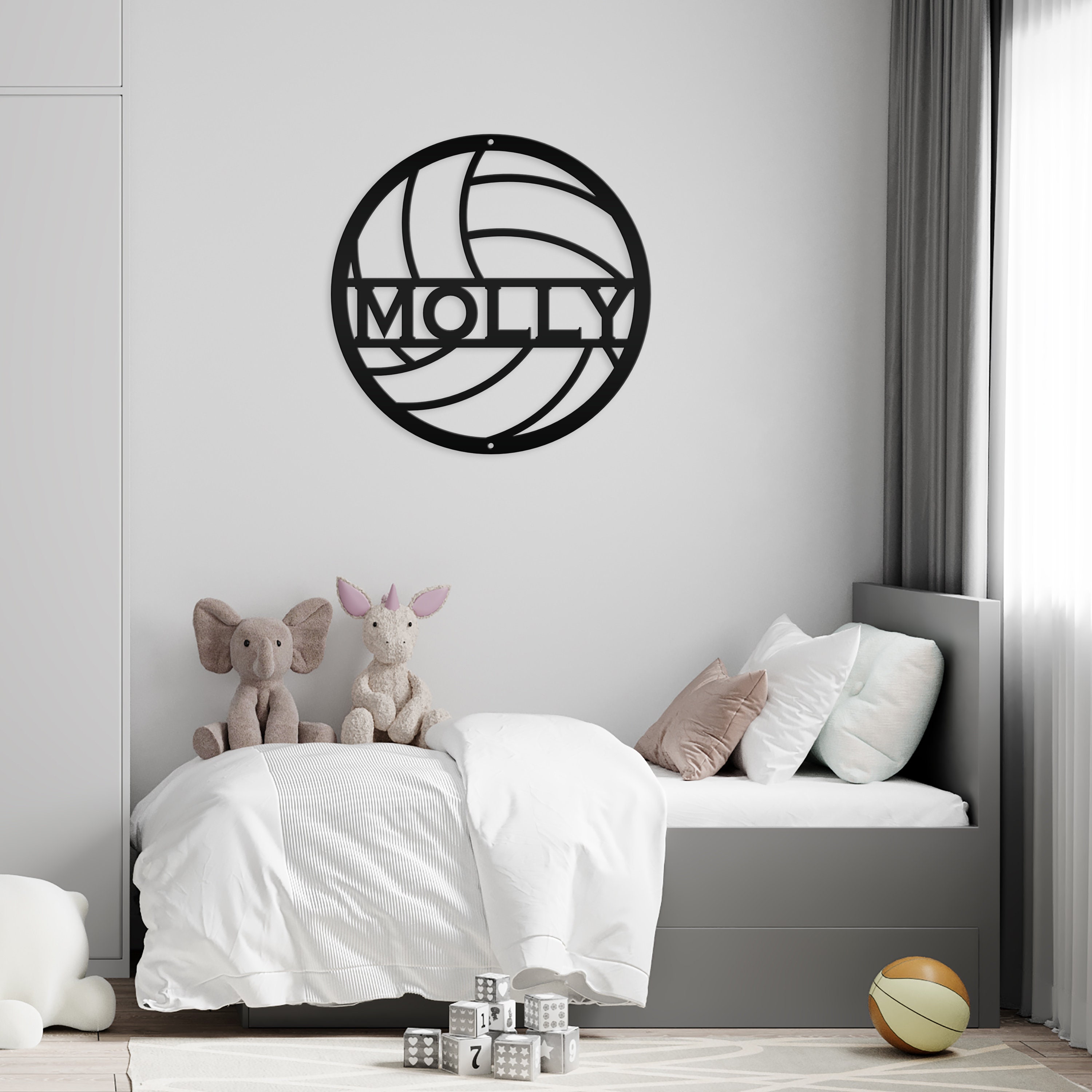 Personalized Volleyball Metal Sign | Etsy