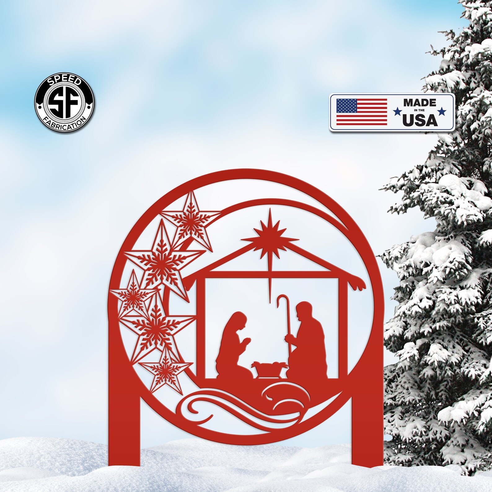 Outdoor Metal Nativity Yard Stake Christian Decor Christmas - Etsy