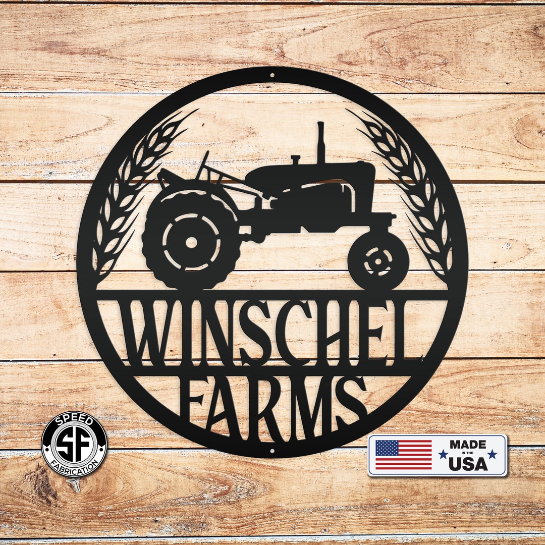 Personalized Tractor & Farm Sign - Etsy