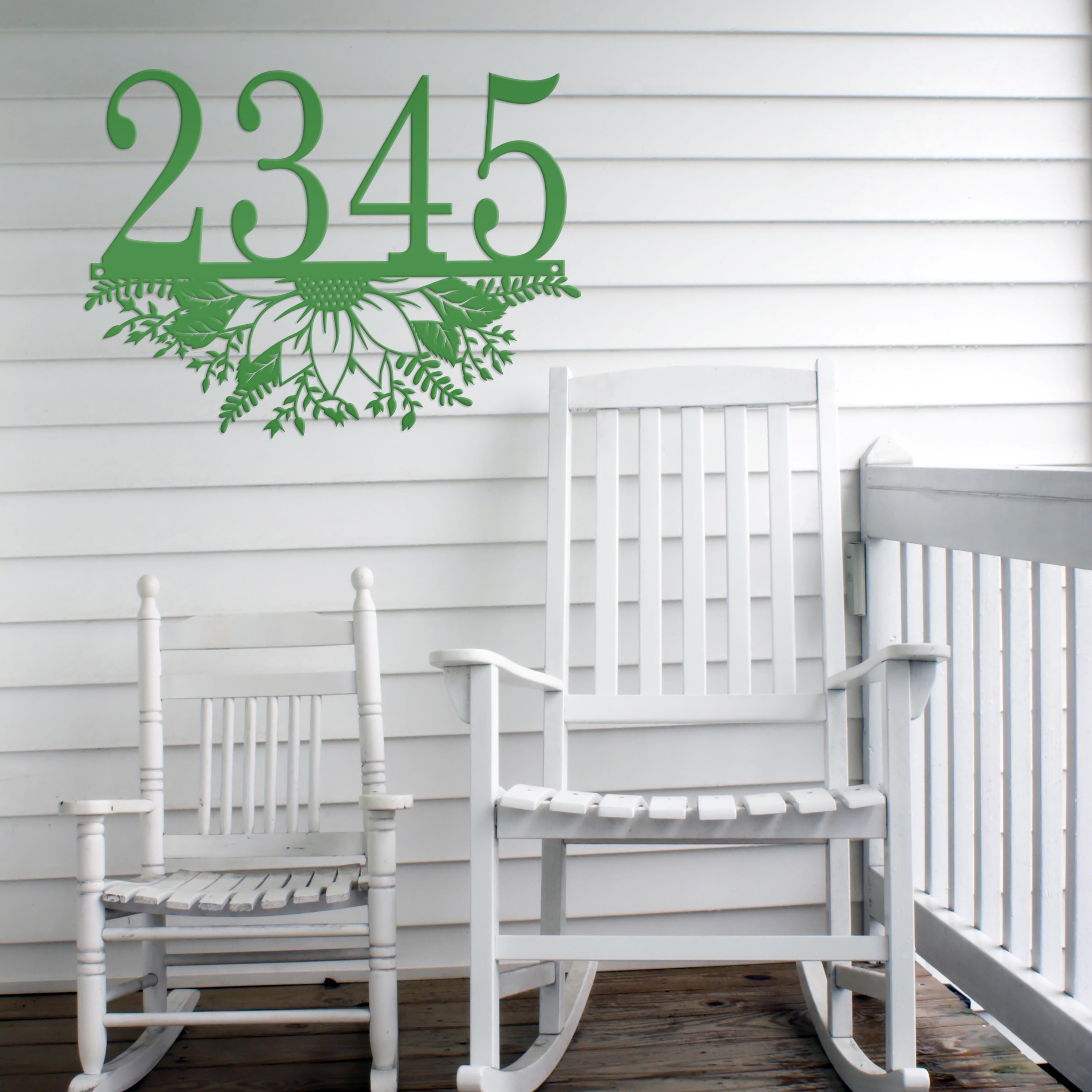 Custom Sunflower Metal Address Sign – Unique Home Decor - Charming ...