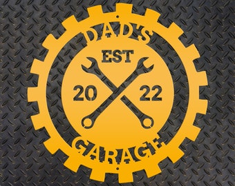 Personalized Muscle Car Metal Garage Sign Race Car Custom Metal Sign ...