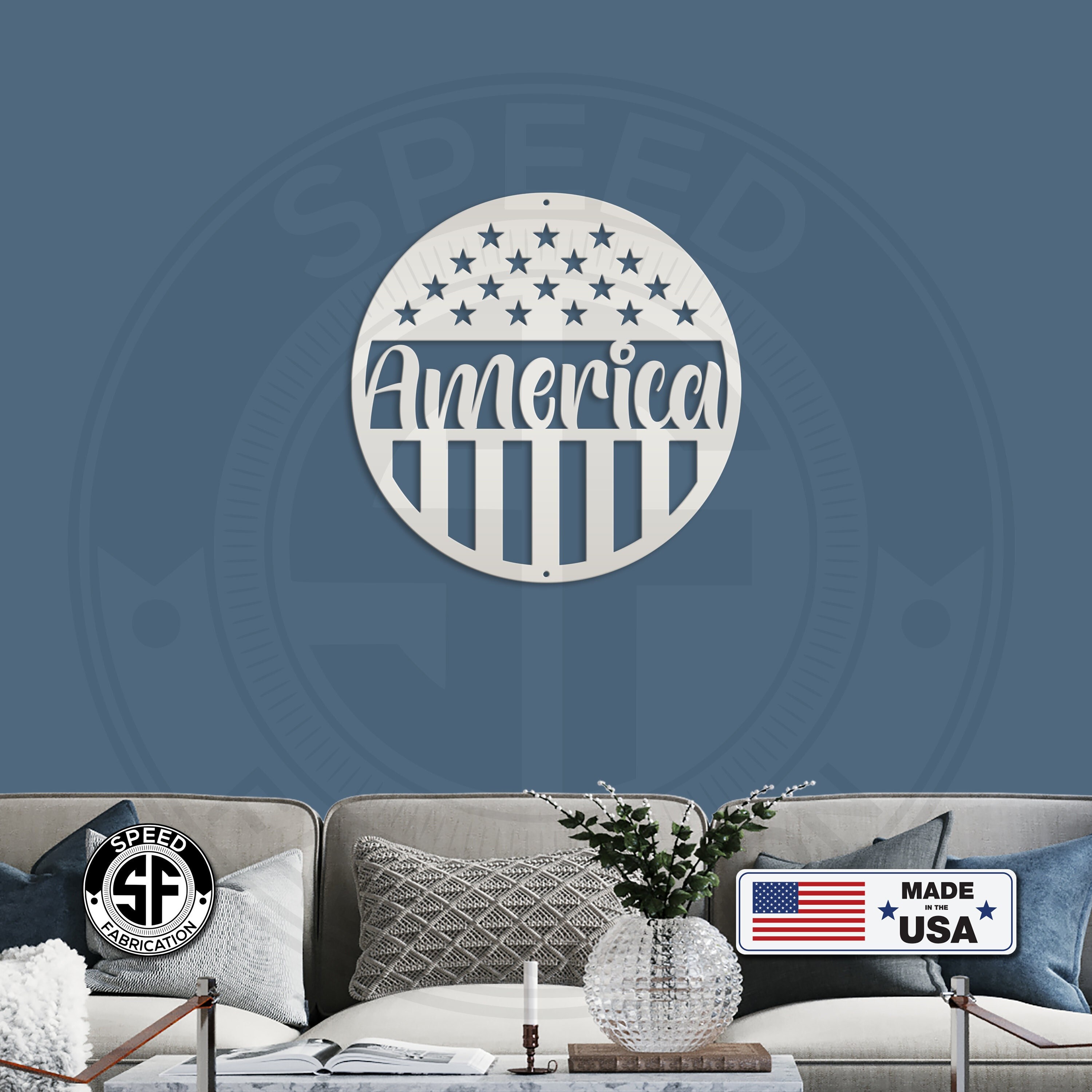 America Metal Sign Patriotic Sign | Etsy