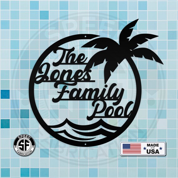 Custom Metal Palm Tree Sign Tropical Outdoor Decor - Etsy