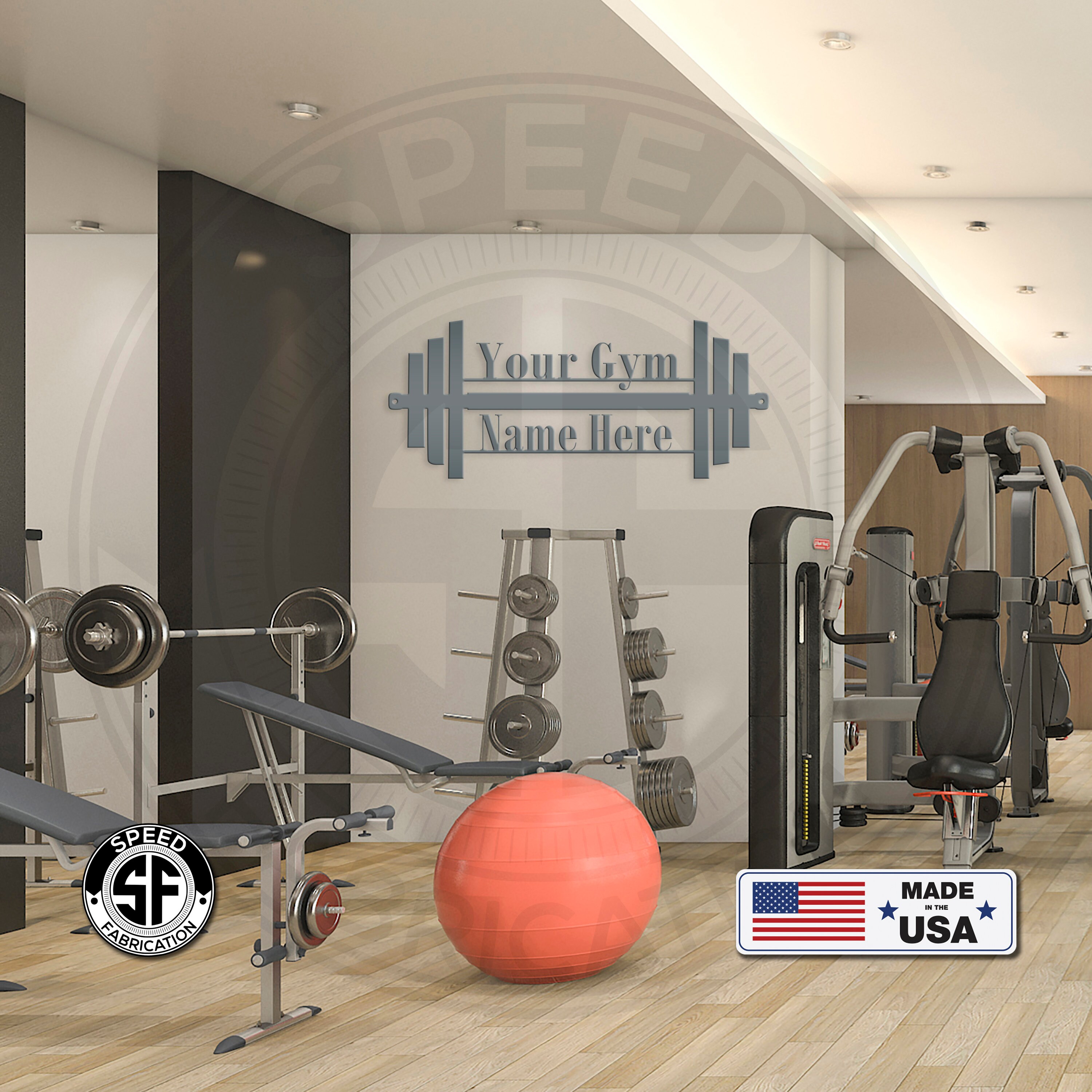 Personalized Gym Name Metal Sign | Etsy