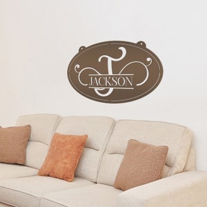 Last Name Sign, Wedding Gift, Business Sign, Personalized Gift, Post ...