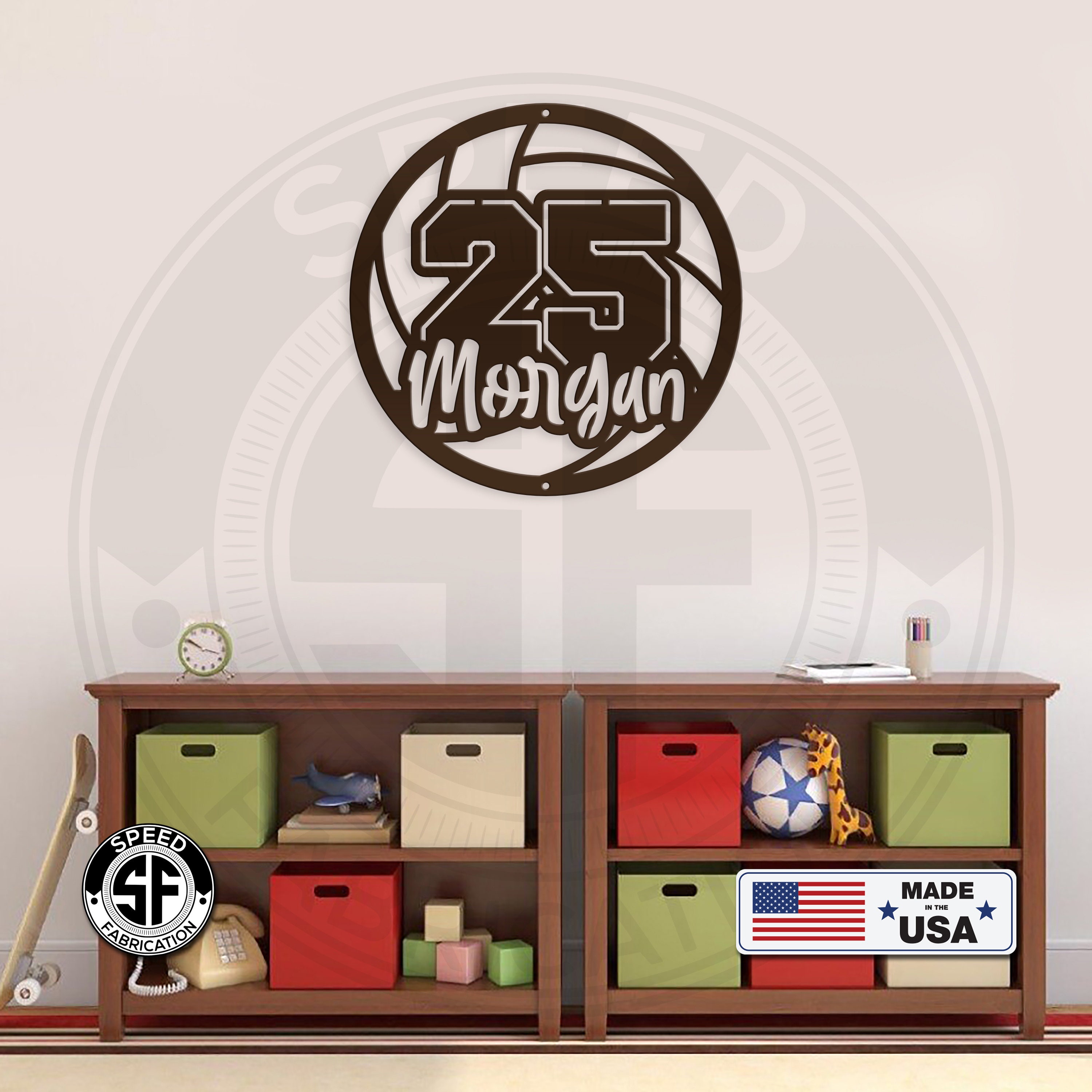 Personalized Volleyball Name and Number Metal Sign - Etsy