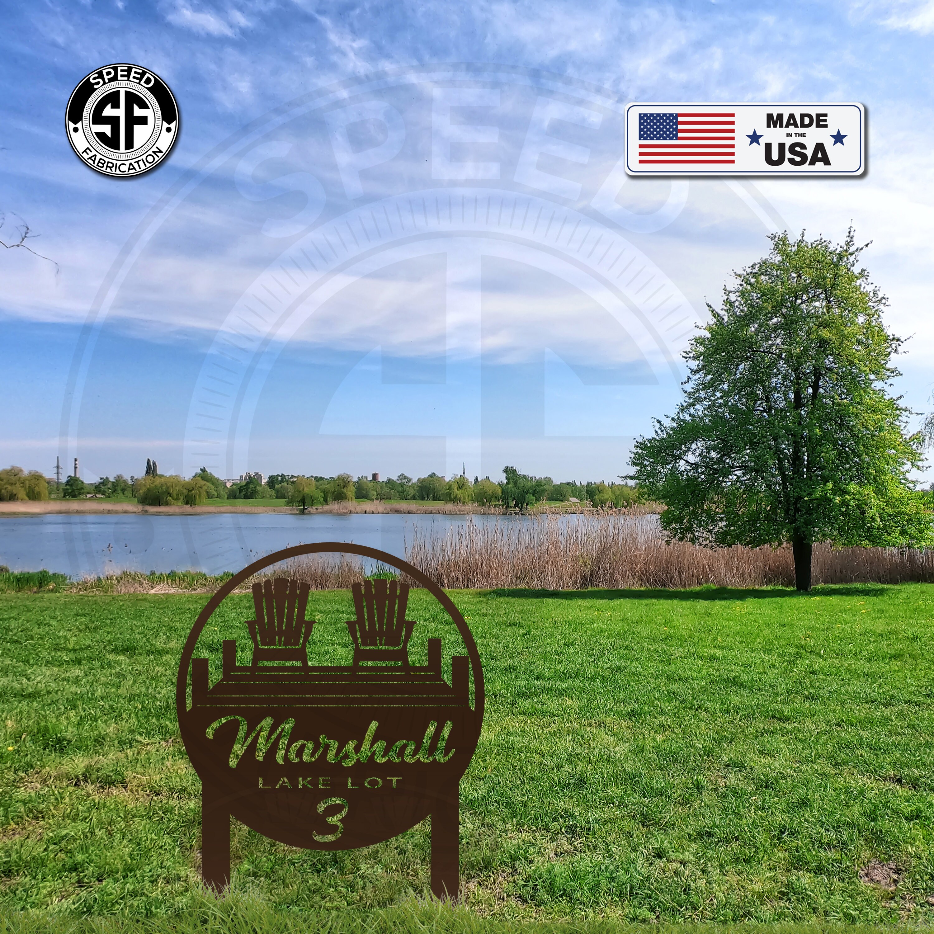 Personalized Family Lake Lot Number Yard Stake Metal Yard - Etsy