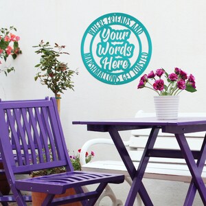 Custom Sign With Your Own Wording - Outdoor Metal Sign - Etsy