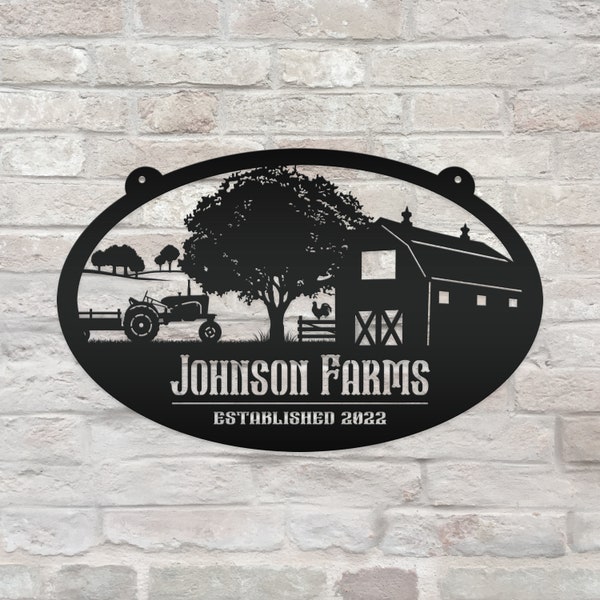 Custom Farm Sign - Etsy