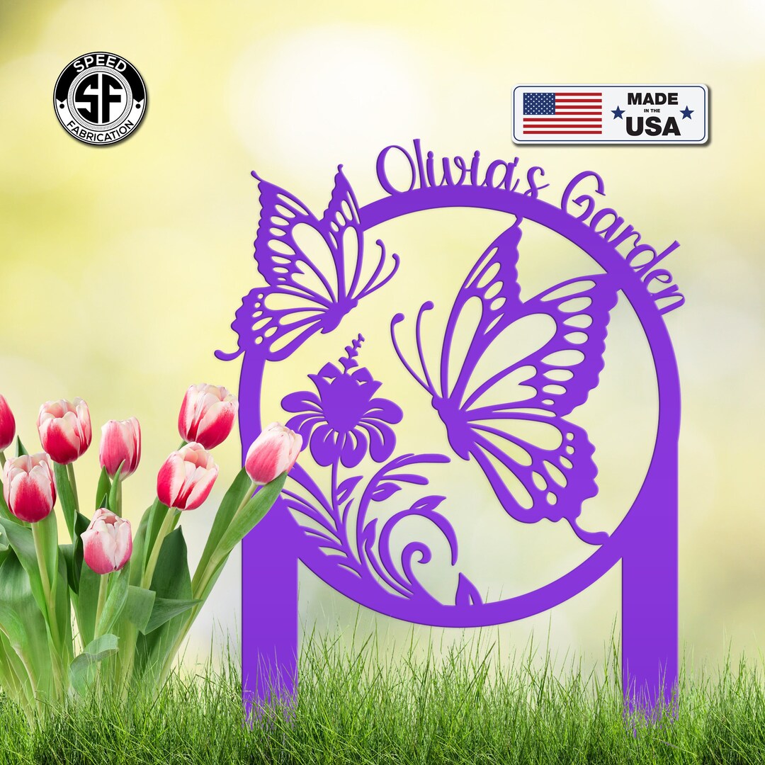 Custom Butterfly Sign Mother's Day Gift Custom Metal - Etsy