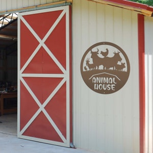 Farm Animal House Metal Sign - Etsy
