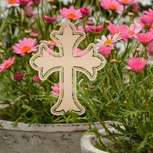 Outdoor Metal Cross Yard Decoration, Christian Yard Decor, Mother's Day ...