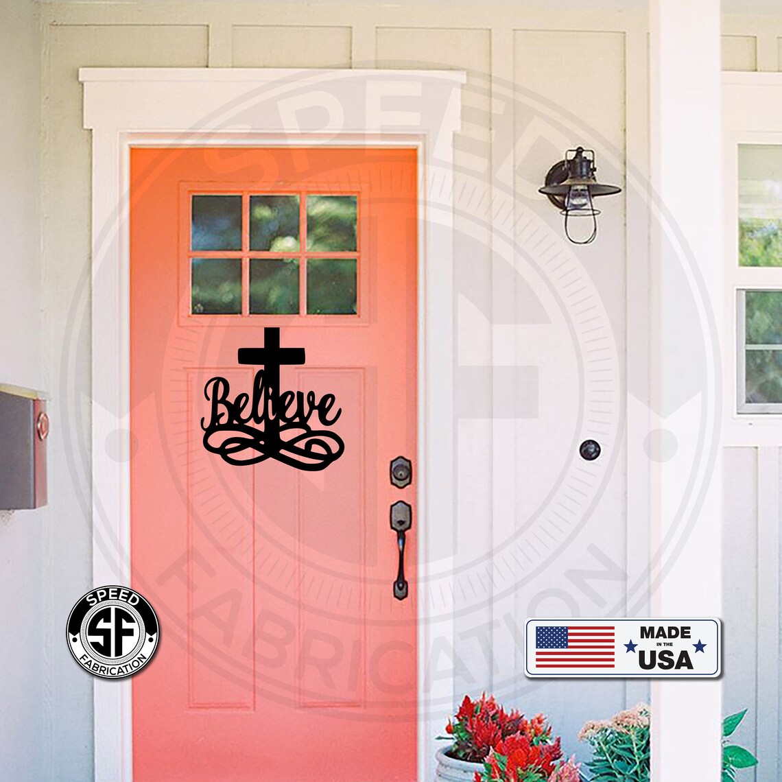 Believe Cross Metal Sign - Etsy