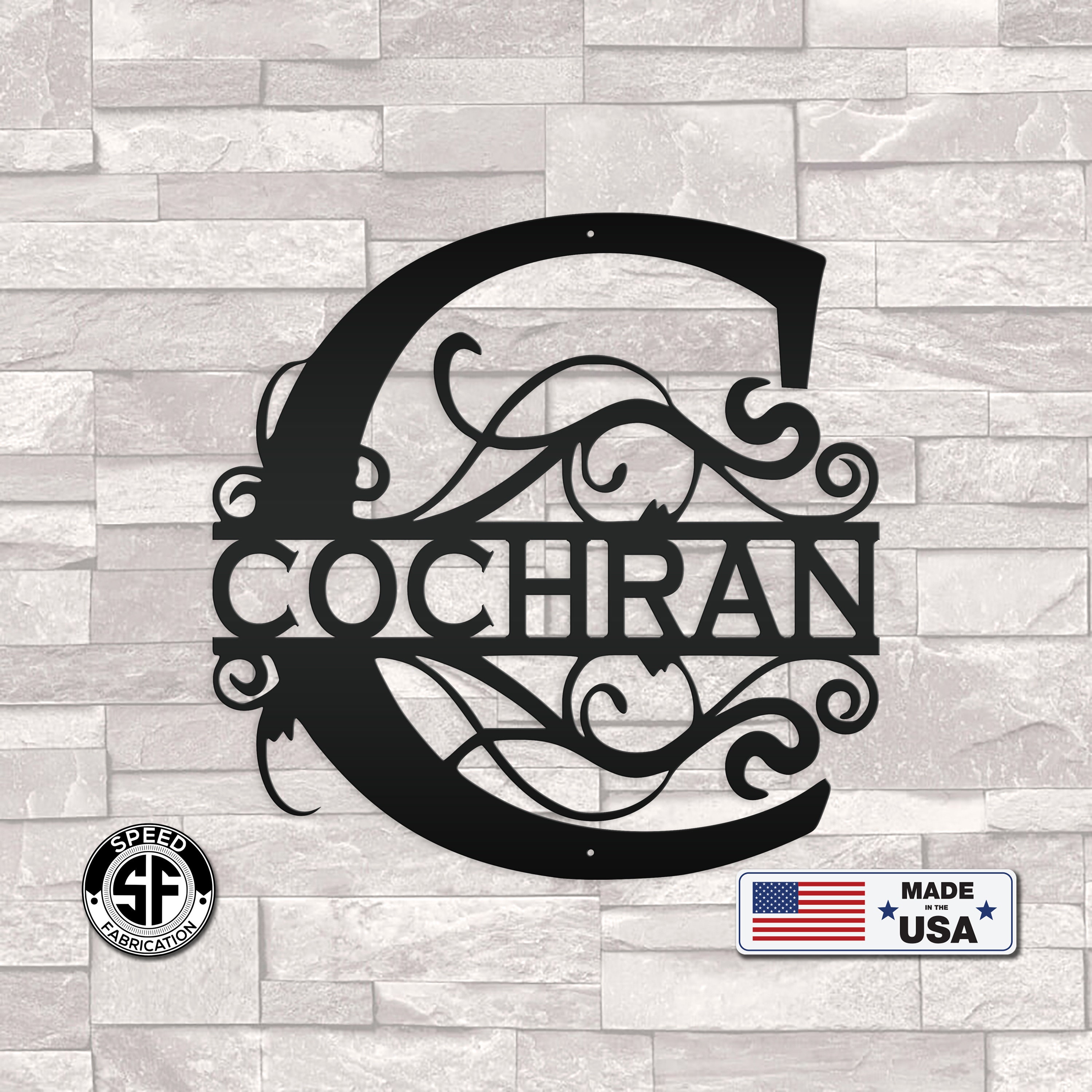 Personalized Metal Monogram Sign Wedding Gift. Family Name - Etsy