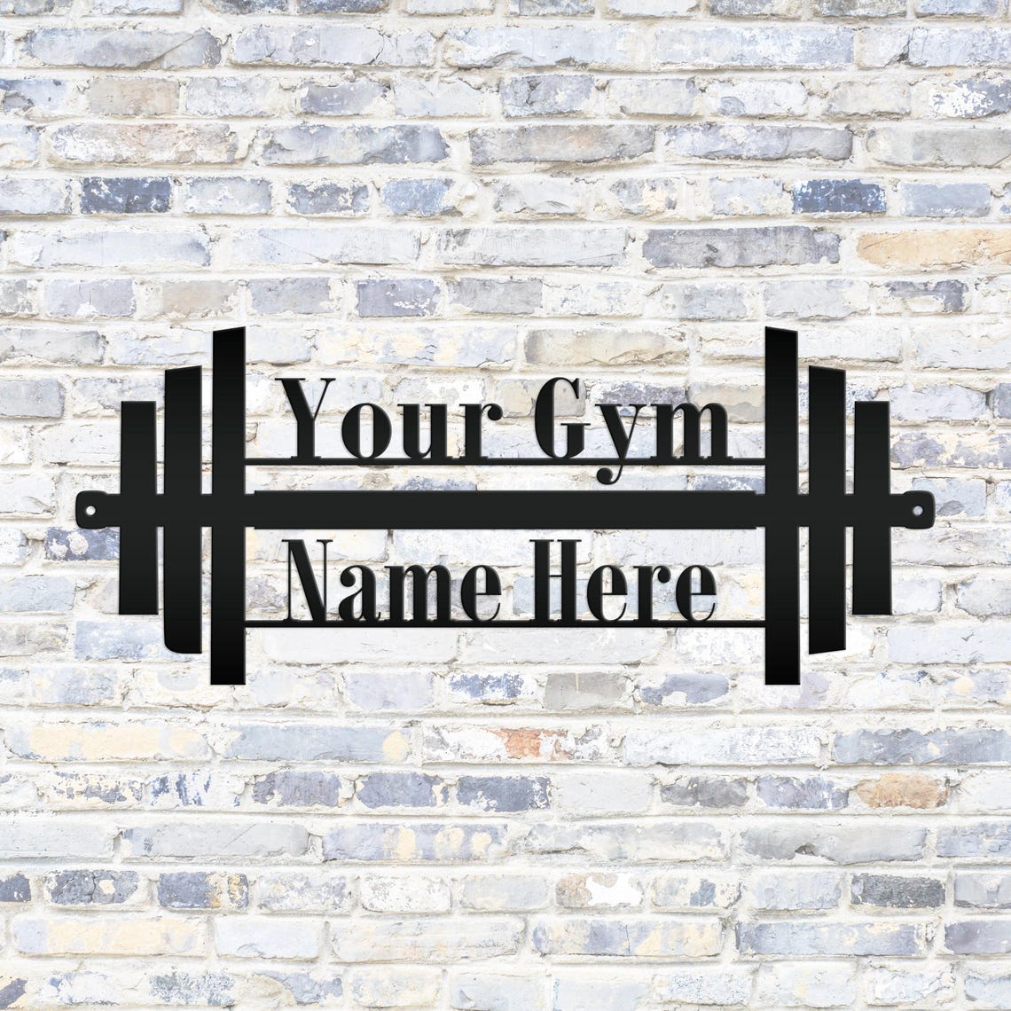 Personalized Gym Name Metal Sign - Etsy